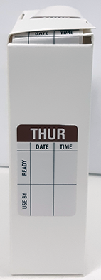 Shelf Life Sticker - Thursday - PHA000-THURS – CIMC Hut Shop