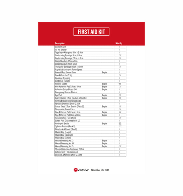 First Aid Sticker - PHA008 – CIMC Hut Shop